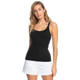 Roxy Tanktop &raquo;New Lisa&laquo; Anthracite S S Stoff: Feinripp-Mischgewebe aus Viskose und...