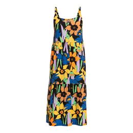 Roxy Sommerkleid »Waiting Line Printed« Anthracite Flower Jammin L - US-Größen US-Größen L Stoff: Mittelschweres, bedrucktes...