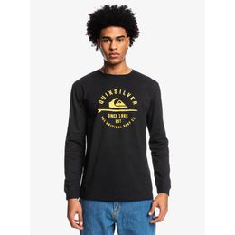 Quiksilver Langarmshirt &raquo;Mw Surf Lockup&laquo; schwarz XXL XXL Stoff: Leichter Baumwolljersey