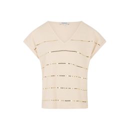 Morgan T-Shirt Damen Gr&ouml;&szlig;e M beige