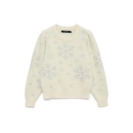 Véro Moda VERO MODA Pullover 'VMNEWSNOWYFROST' Damen Größe S sand / silber