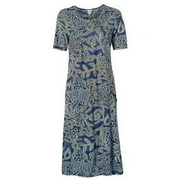 DW-Shop Viskose-Kleid, Druck blau, 46