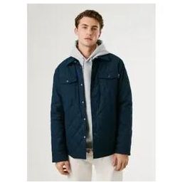 Pepe Jeans f&uuml;r Herren. PM4027197 Marineblaue Steppjacke (L), L&auml;ssig, Baumwolle