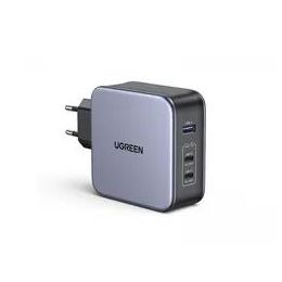UGREEN Nexode 140W USB-C PD GaN - 3-Port Ladeger&auml;t + USB-C Kabel 1.5m - Schwa