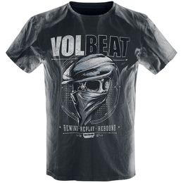 Volbeat Bandana Skull T-Shirt hellgrau schwarz in 4XL 118104XL
