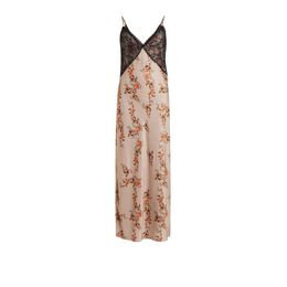 AllSaints Kleid 'IMMY OTO' Damen Größe 38 nude / karamell / dunkelorange / schwarz Winterkleid