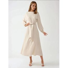 Hiccup Kleid Damen Größe 40 creme Winterkleid