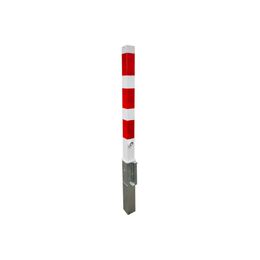 Absperrpfosten 70x70 r/w umlegbar 900 mmZyl.-schl ; Gausmann (6.0DPZ)