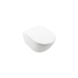 Villeroy & Boch V&B Combi-Pack Wand-Tiefspül-WC Subway 3.0 TwistFlush, mit WC-Sitz, weiß ; Villeroy & Boch (4670TS01)