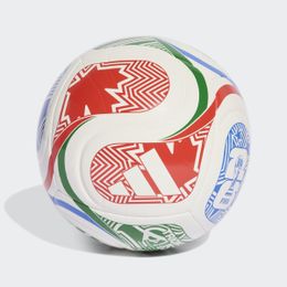 Fußball adidas Performance "WC CLB" Gr. 5, weiß, vivid rot, glory blau, grün, Bälle, Kinder, 5, 0,4 g, Fußball WM, B:22,3cm H:17,3cm T:22cm
