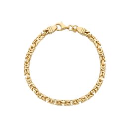 Armband Firetti "Schmuck Geschenk Silber 925 Armschmuck Armband Königskette" Gr. 19, gold (gelbgoldfarben), Armbänder, Damen, 19, Silber 925 (Sterlingsilber)