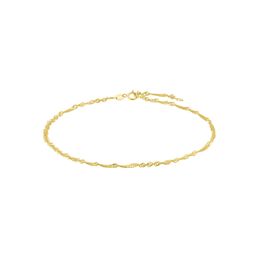 Fußkette Amor "Gold Classic, 2013908", gold (goldfarben), Fußketten, Damen, Gelbgold 375
