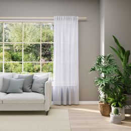 Neutex for you! Vorhang nach Ma&szlig; NEUTEX FOR YOU "EVA", wei&szlig;, B:700cm H:280cm, Obermaterial: 100% Polyester, Gardinen nach Ma&szlig;, Uni-Voile mit elegantem Glanz