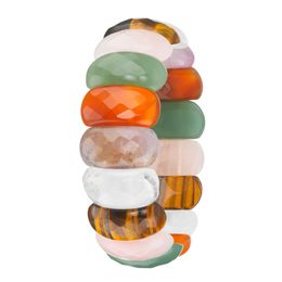 Armband Lady, bunt (bunt, bunt), Armbänder, Damen, Glas
