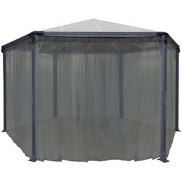 Pavillonseitenteil PALRAM - CANOPIA "für Pavillon ROMA HEXAGONAL", grau, B:232cm, Polyester, Pavillonseitenteile