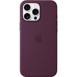 Apple Smartphone-Hülle "iPhone 16 Pro Max Silikon Case mit MagSafe", lila (pflaume), iPhone 16 Pro Max, Hüllen