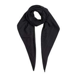 Schal Calvin Klein "BURNOUT LARGE MONOGRAM SCARF", Damen, schwarz, Materialmix, gemustert, Modetücher, mit Burnout-Logomuster