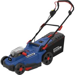 Güde Akkurasenmäher GÜDE "RM 36-402-30.37", schwarz, B:124cm H:100cm T:42cm, Rasenmäher, 3 Funktionen: Mähen, Sammeln und Mulchen