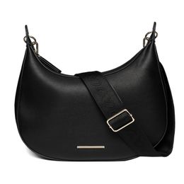 Ara Damen Umhängetasche "SONJA"schwarz, Lederimitat, Taschen, Moon-Bag, Schultertasche, Handtasche mit Reißverschluss