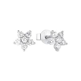 Paar Ohrstecker Amor "Stars, 2016917", bunt (silberfarben, weiß, kristallweiß), Ohrringe, Damen, Silber 925 (Sterlingsilber), mit Zirkonia (synth.)