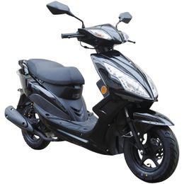 Motorroller Gt Union "GT3 45", schwarz (schwarz, schwarz), Motorroller, 45 km/h, Luftgekühlter Motor, B:68cm H:105cm L:183cm, Topseller