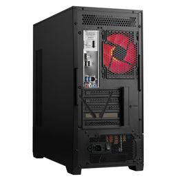 CSL Gaming-PC-Komplettsystem "AeroVision V24401", Energieeffizienz: E (A-G), schwarz, Microsoft Windows 11 Home (64 Bit), 16 GB RAM 500 GB SSD, Computer_Komplettsysteme