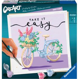 Malen nach Zahlen Ravensburger "CreArt, Take it easy", bunt, Malvorlagen, KinderB:20cm H:20cm, Made in Europe, B:20cm H:20cm