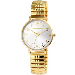 Quarzuhr Lady, gold (goldfarben), Armbanduhren, Damen, Quarzuhr