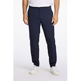 Stoffhose LINDBERGH, Herren, Gr. XL, N-Gr, blau (navy), Stoff, Obermaterial: 65% Polyester, 31% Viskose, 4% Elasthan, slim fit normal, Hosen, mit Stretch
