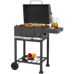 Holzkohlegrill Tepro "Toronto Basic", grau (anthrazit), B:89,5cm H:103cm T:60,5cm, Grills, BxTxH: 89,5x60,5x103 cm