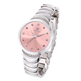 Quarzuhr, silber (silberfarben), Armbanduhren, Damen, Quarzuhr