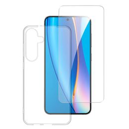 4smarts Handyhülle "360 Protection Set für Samsung Galaxy S25+", transparent, B:9,5cm H:2cm T:18cm, Hüllen, Backcover, Schutzhülle, Handyschutzhülle, Case, Schutzcase, stoßfest
