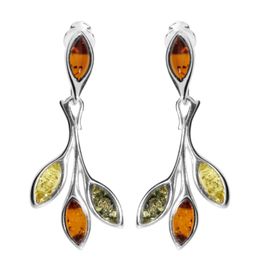 Paar Ohrh&auml;nger OSTSEE-SCHMUCK "OSTSEE-SCHMUCK Ohrh&auml;nger Smilla-Lotta Ohrh&auml;nger Smilla-Lotta", wei&szlig;, Ohrringe, Damen, 31 x 13mm, Silber 925 (Sterlingsilber)