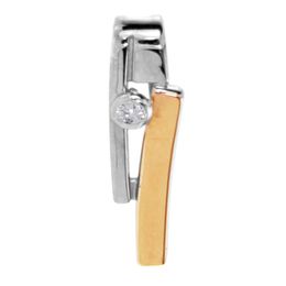 Kettenanh&auml;nger OSTSEE-SCHMUCK "OSTSEE-SCHMUCK Anh&auml;nger Gleiter-Sunny Exklusiv", wei&szlig;, Schmuckanh&auml;nger, Damen, 19 x 9mm, Silber 925 (Sterlingsilber), 0,9 g, Kettenanh&auml;nger