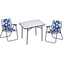 Garten-Kindersitzgruppe Best, weiß (weiß, blau,), B:40cm H:54cm T:40cm, Obermaterial: 100% Polyurethan, Sitzmöbel-Sets, 3 Teilig