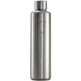Wassersprudler Flasche SodaStream "Metallflasche DUO Thermic, 0,8 l", silber (edelstahlfarben), H:29cm Ø:7,7cm, gebürsteter Edelstahl, Karaffen, Kapazität von 680 ml bis zur Fülllinie