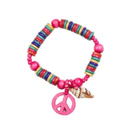 Armband "Hippie", Damen, Gr. Holz, bunt (mehrfarbig), Collezione Alessandro, Armb&auml;nder Armband