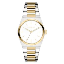 Quarzuhr Liebeskind Berlin "Minimalist 45 mm", silbergoldfarben, Armbanduhren, Damen, Armbanduhr, Damenuhr, Edelstahlarmband, analog