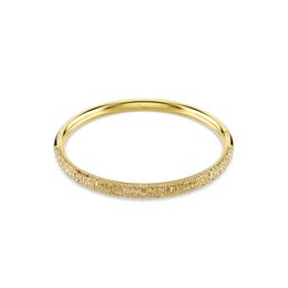 Armreif Swarovski "Schmuck Geschenk Sublima Armreif" Gr. L, gelb (gelbgoldfarben, goldfarben, goldfarben), Armbänder, Damen, L, Metall, mit Swarovski Kristall
