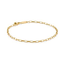 Armband Thomas Sabo "Paperclip-Armband, A2206-001-21-L19v, A2206-413-39-L19v" Gr. 19, gold (gelbgoldfarben), Armbänder, Damen, 19, Silber 925 (recycelt)