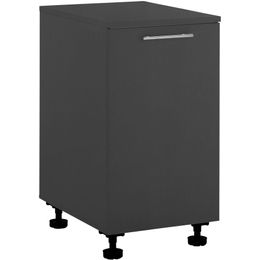 Mehrzweckschrank-Set LAUNDREEZY "Laundreezy, Spülenschrank BxHxT 50x92x68 cm", anthrazit matt, B:50cm H:92cm T:68cm, Holzwerkstoff, Kastenmöbel-Sets, Breite 50cm, Tür L/R montierbar, Softclose