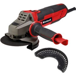 Winkelschleifer Einhell "TE-AG 125/1010", rot (rot, schwarz, weiß), B:14cm H:12,8cm L:29,5cm, Schleifmaschinen, 125 mm, 1010 Watt