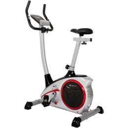 Ergometer Christopeit Sport "AL 2" Gr. 1, silber (silberfarben), Heimtrainer, ohne Unterlegmatte, Schwungmasse ca. 9 kg, 24 Widerstandsstufen, B:59cm H:134cm L:96cm