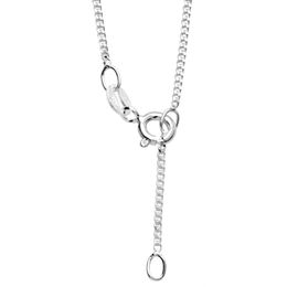 Silberkette OSTSEE-SCHMUCK "OSTSEE-SCHMUCK Kette Panzer diamantiert 1,3 mm breit", silber, Halsketten, Damen, 36 bis 38cm, Silber 925 (Sterlingsilber), L: 36 38