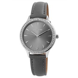 Quarzuhr, grau, Armbanduhren, Damen, Quarzuhr