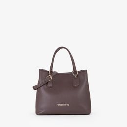 Valentino Handbags Shopper VALENTINO BAGS "BRIXTON", Damen, Gr. B/H/T: 28cm x 24cm x 17cm, moro, Lederimitat, Taschen, Handtasche Damen Tasche Damen Schultertasche Henkeltasche