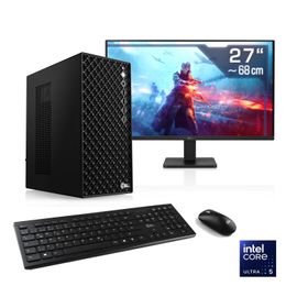 CSL Gaming-PC-Komplettsystem "Mystic V24053", Energieeffizienz: E (A-G), schwarz, Microsoft Windows 11 Home (64 Bit), 32 GB RAM 1.000 GB SSD, Computer_Komplettsysteme