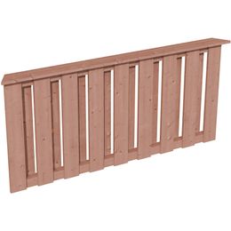 Skan Holz Br&uuml;stungsgel&auml;nder SKANHOLZ "Deckelschalung", beige (natur), H:84cm L:150cm, Gel&auml;nder