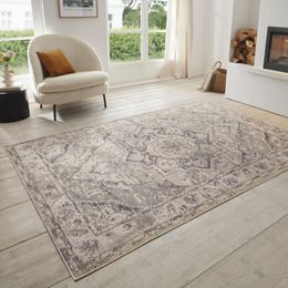 Teppich Hanse Home "Sand", beige (creme,grau), B:200cm H:8mm L:280cm, Polypropylen (PP), Teppiche, Kurzflor, Läufer, Orient, Vintage, Wohnzimmer, Schlafzimmer, Esszimmer