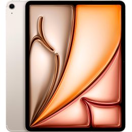 Apple Tablet "13" iPad Air Wi-Fi + Cellular (2025)", Energieeffizienz: G (A-G), beige (starlight), 128 GB,mit eSIM, Tablets_EBookReader